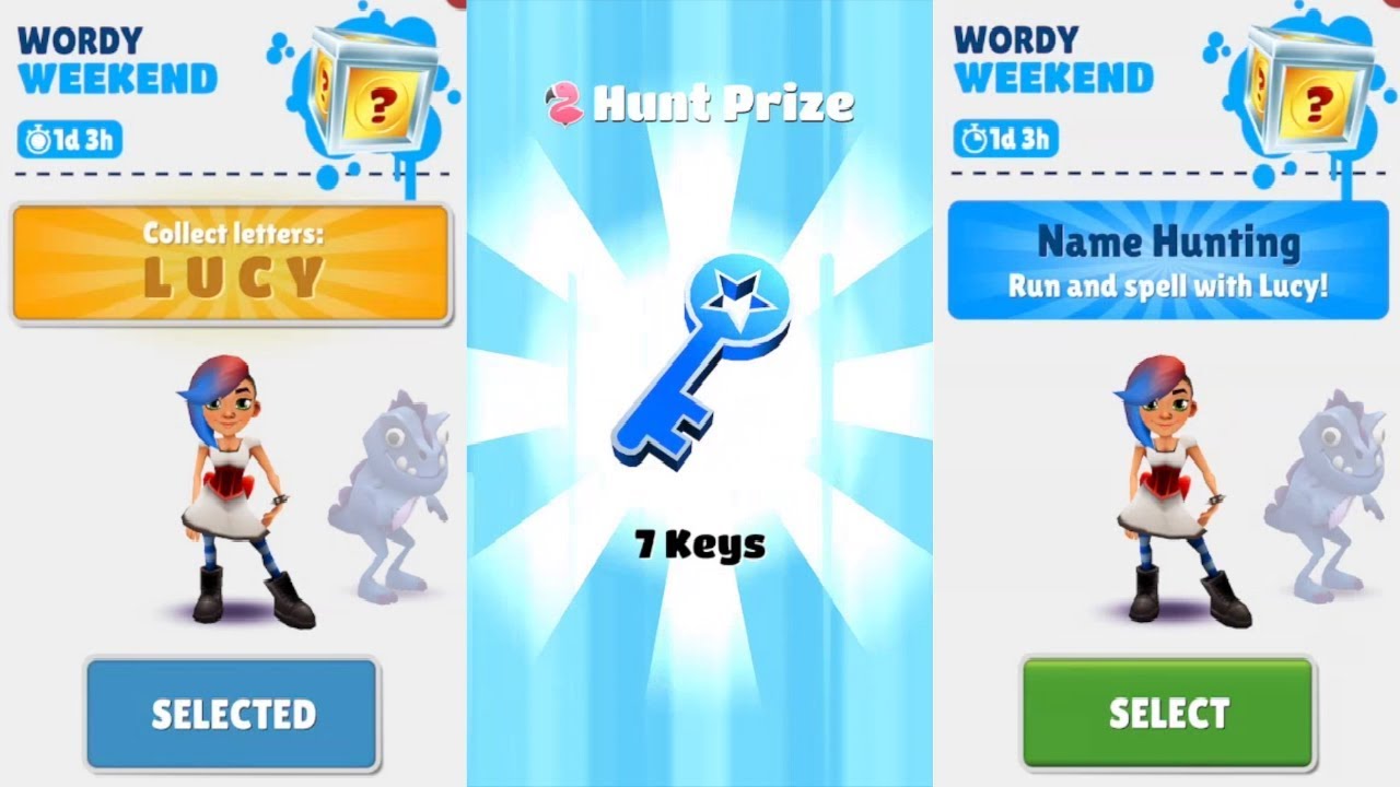 Subway Surfers: Miami (Wordy Weekend "Lucy") Gameplay On IOS - YouTube