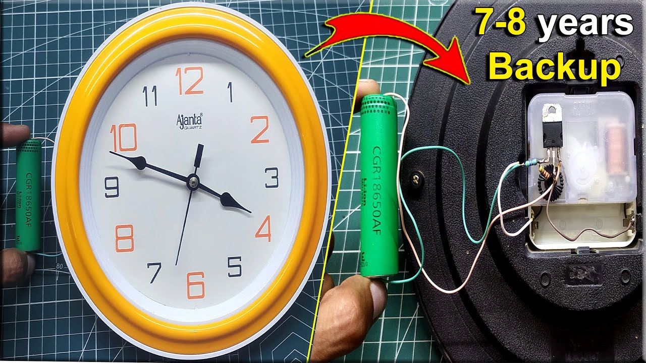 LifeTime Long Lasting Battery Backup for Your Clock | LM317 to 1.5v ...