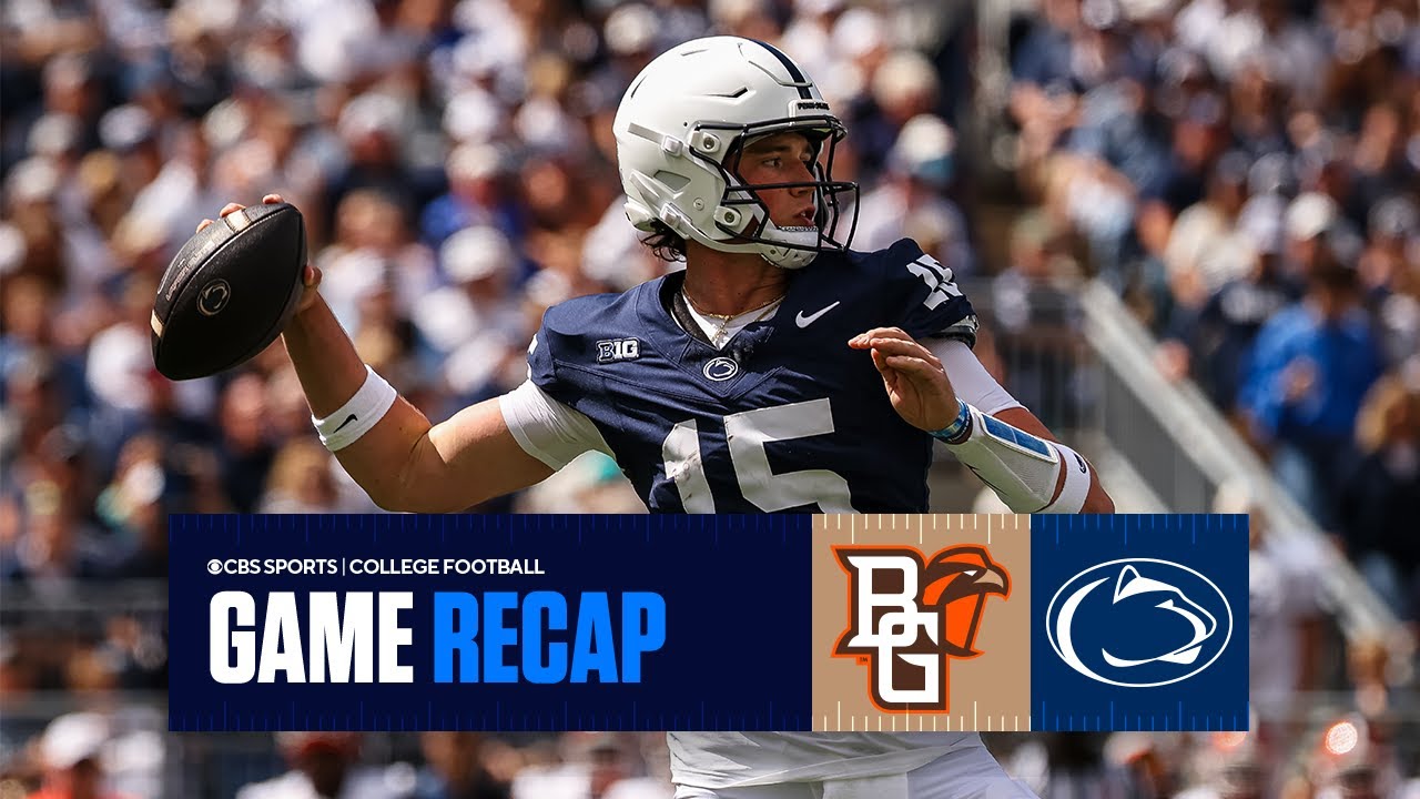 No. 8 Penn State SURVIVES upset scare vs. Bowling Green | Full Game ...