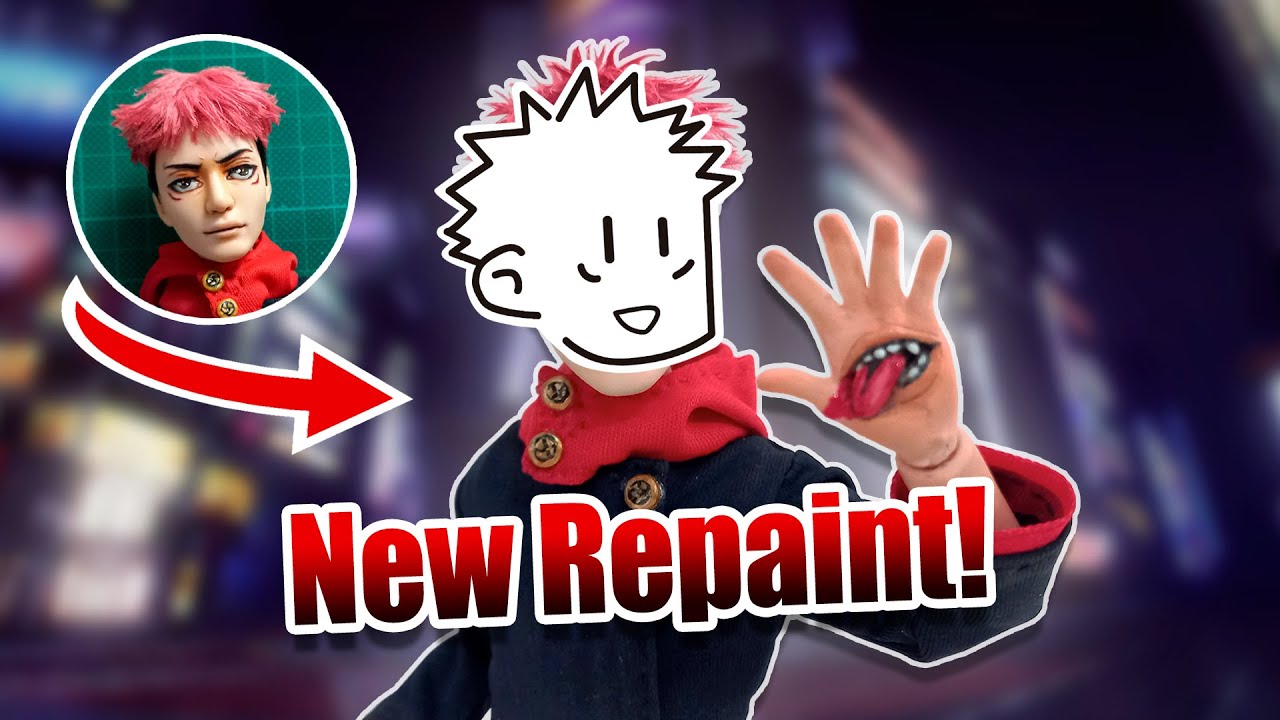 I Repaint (again) My Custom Yuji Itadori Doll #jujutsukaisen - YouTube