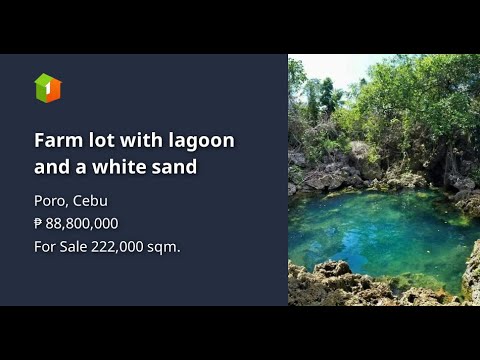 Farm lot with lagoon and a white sand - YouTube