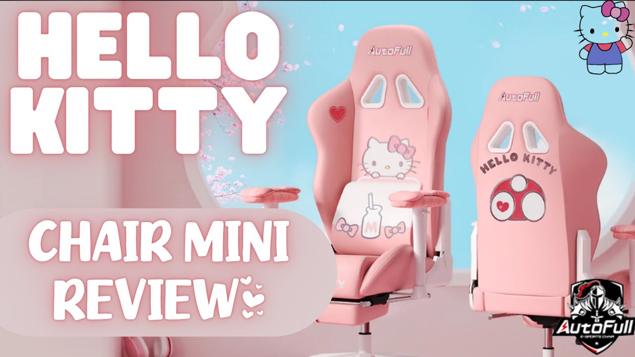 2 MINUTE REVIEWS: Autofull: Sanrio Hello Kitty Chair - YouTube