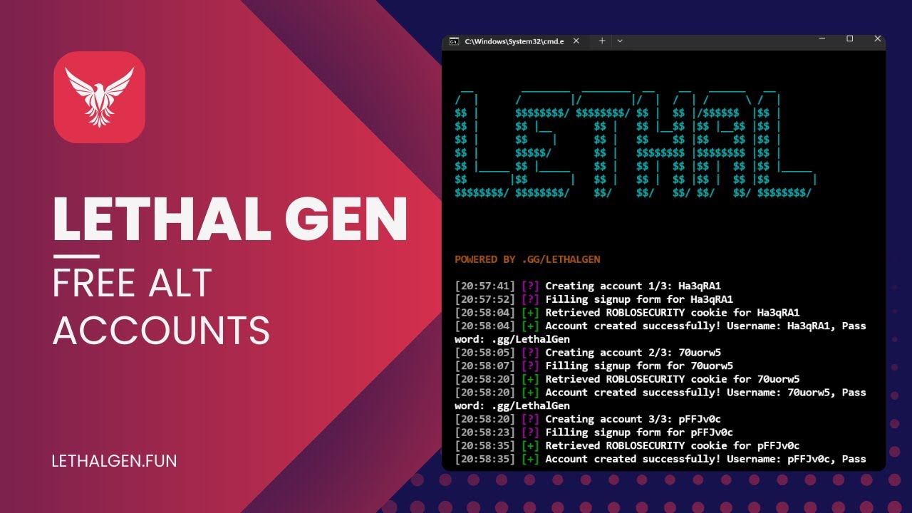 Our Roblox Account Generator: See How It Works & Get Free Alts - YouTube