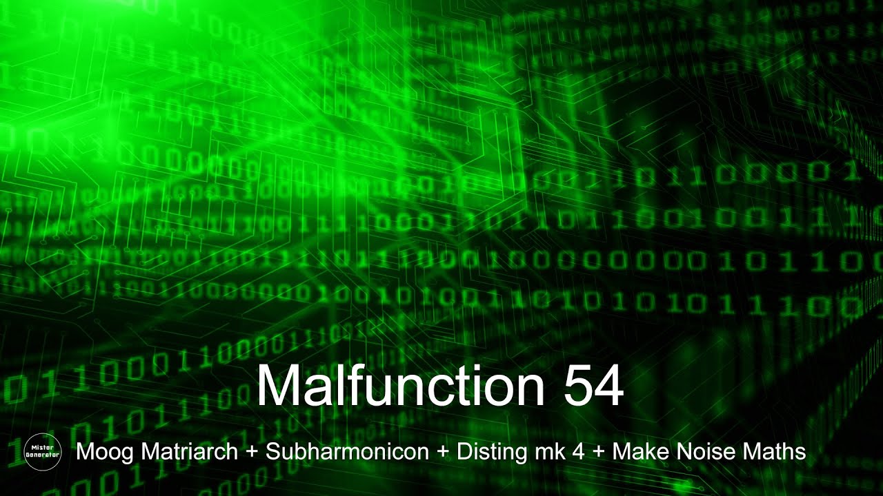 Malfunction 54 | Dark ambient. Moog + Eurorack - YouTube