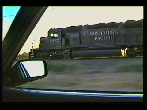 Southern Pacific Railroad 1991 (SP 7322 W to the rescue) Part 4 Tehama, California South. - YouTube