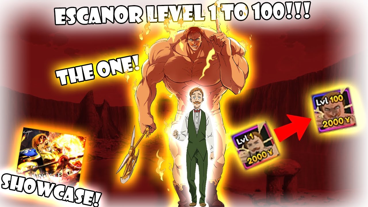 ESCANOR EVOLVED LEVEL 1-100!!! (Showcase) | Anime Adventures - YouTube