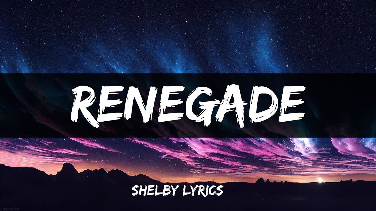 Aaryan Shah - Renegade(Keep Your Eyes On Mine)| Shelby Lyrics Video ...