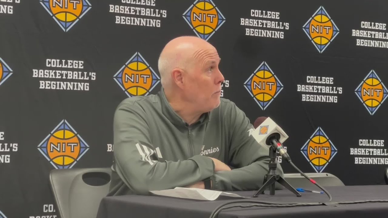 St. Bonaventure's Mark Schmidt, Noel Brown speak after an NIT loss to ...