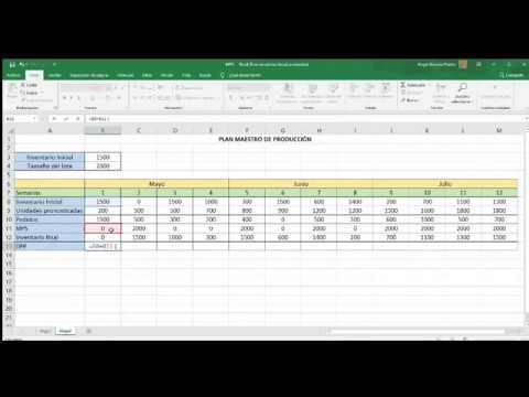 MPS ejemplo práctico en excel. - YouTube