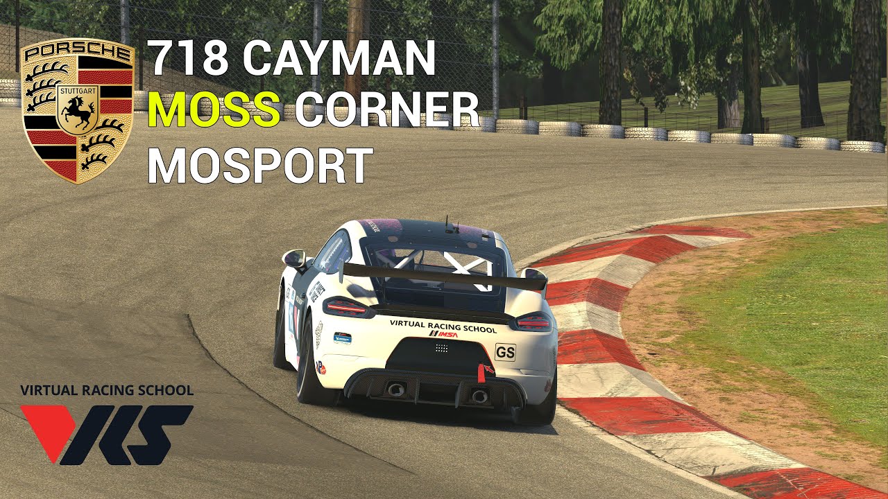 Tutorial Demo: Moss Corner at Mosport in the Porsche Cayman 718 GT4 ...