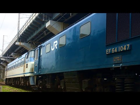 2024/5/30 2077レ コンテナ無しEF66-123 + EF64-1047 ムド - YouTube