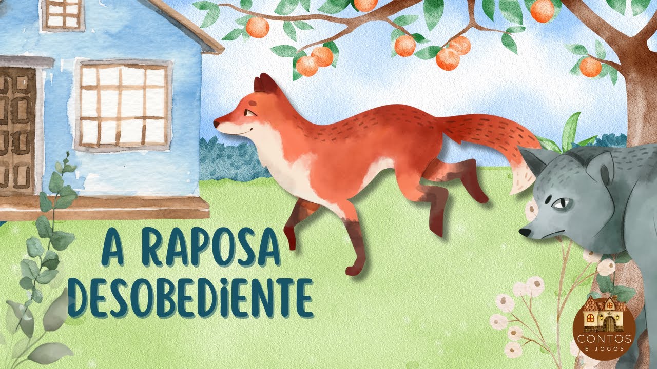 A raposa desobediente (final feliz) #contos #kids #livrosinfantis - YouTube