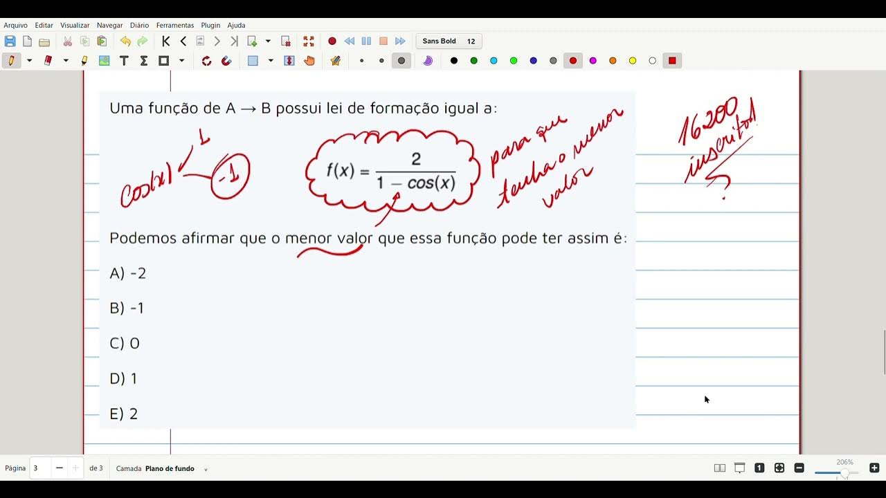 Uma Função De A → B Possui Lei De Formação Igual A Lei De Formação De