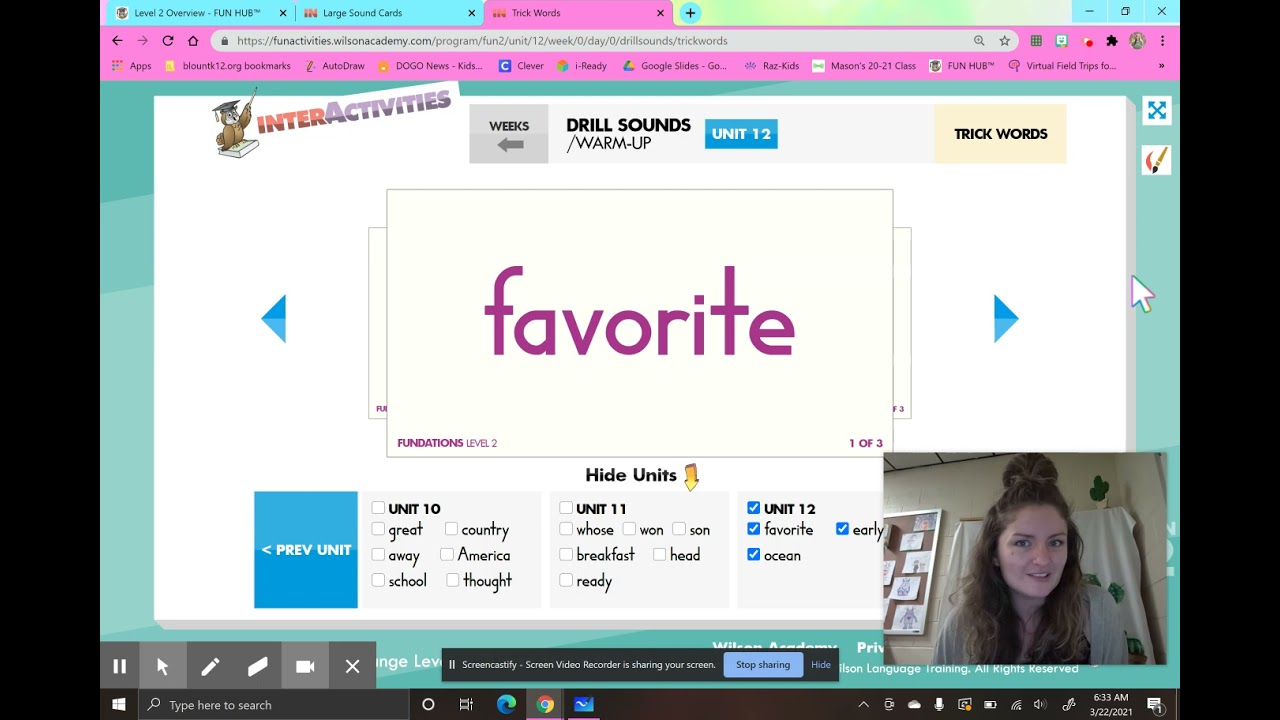 Fundations Unit 12 Week 1 Day 1 - YouTube