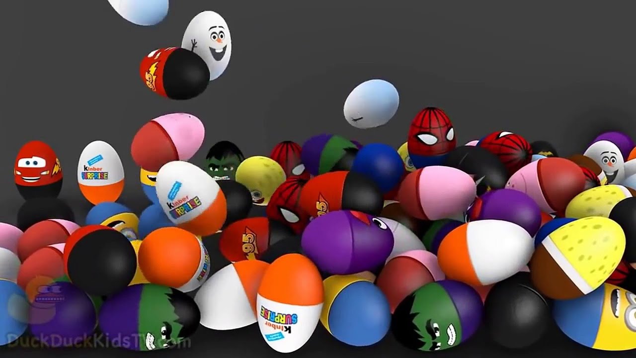 Learn Colors with Surprise Eggs Prank 3D for Kids Toddlers Color Balls ...