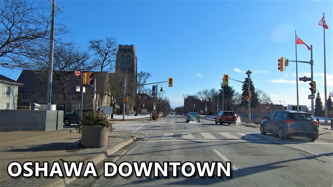 [4K] 🇨🇦 Oshawa Drive - Scenic Drive of Downtown Oshawa, Ontario Canada ...
