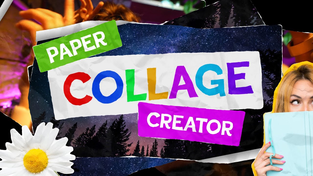 Crumpled Paper Collage Overlay Creator - After Effects Template - YouTube