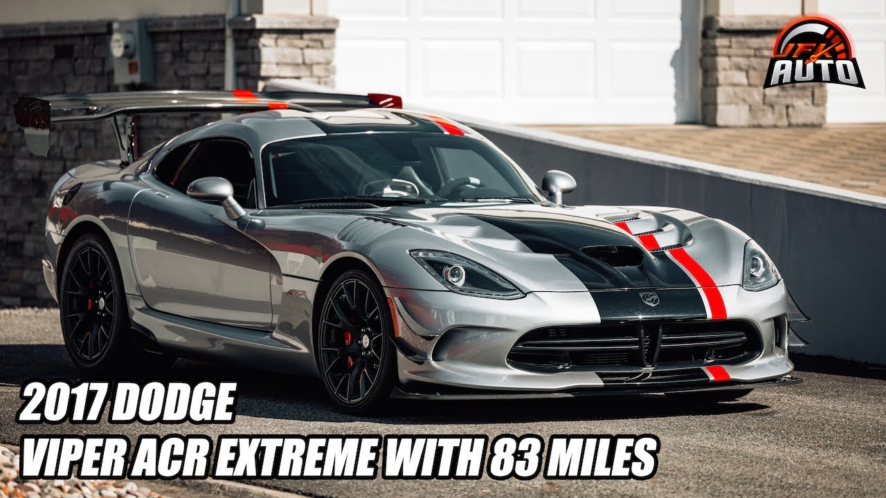 2017 Dodge Viper ACR Extreme Finished in Billet Silver Metallic with ...