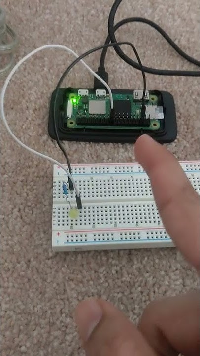 Blinking an external LED using Raspberry Pi Zero - YouTube