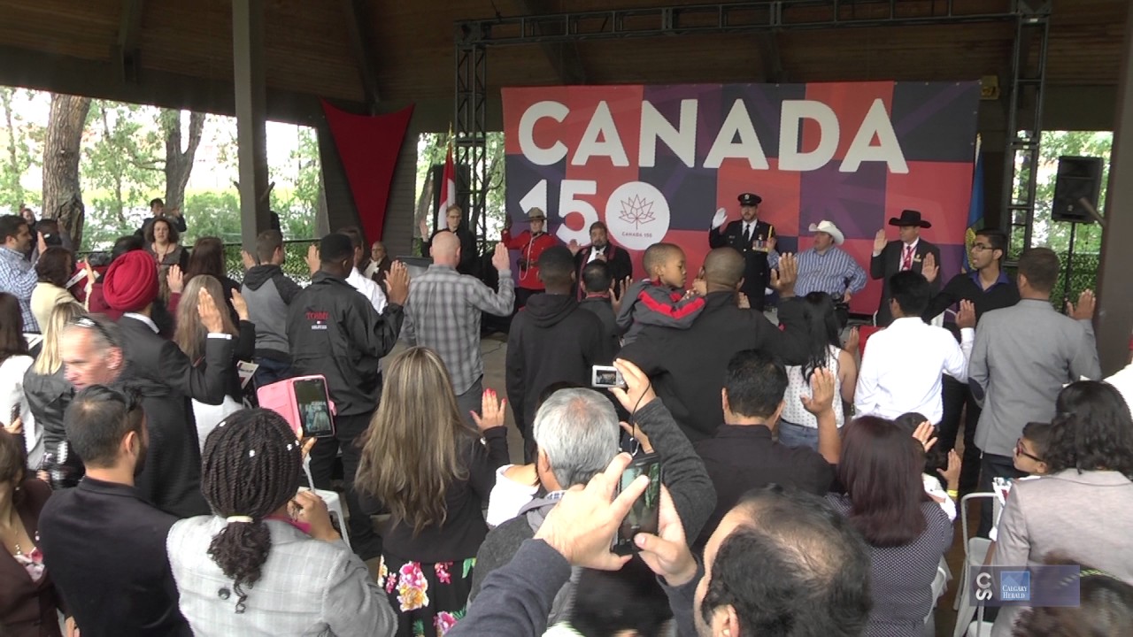Calgary Stampede Roving Reporter - New Canadian Citizens - YouTube