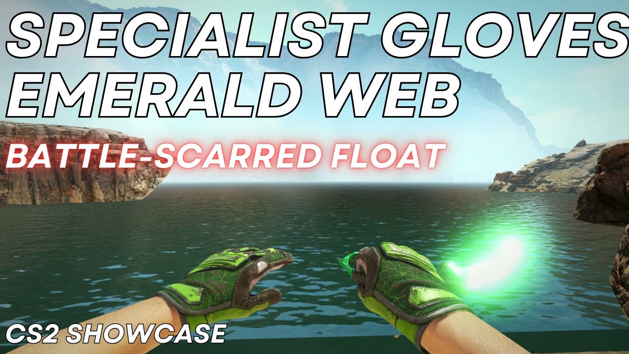Specialist Gloves Emerald Web (Battle-Scarred) | CS2 Skin Showcase ...