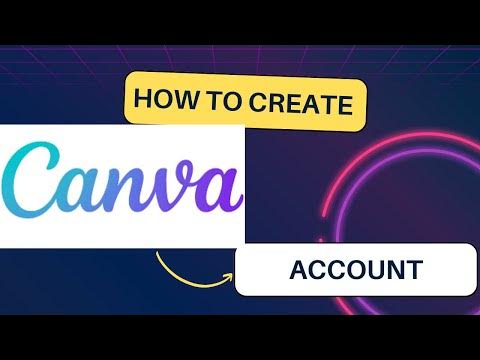how to create canva account? - YouTube