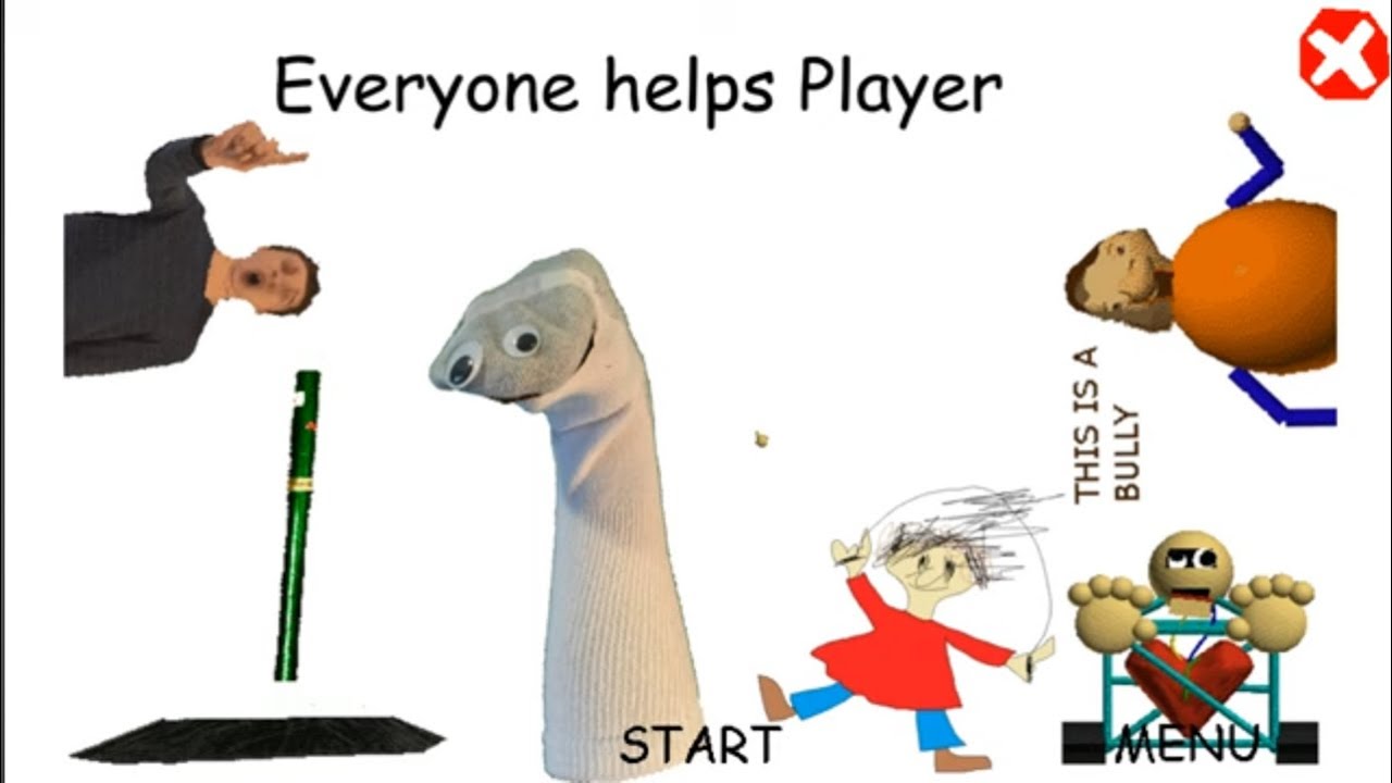 Everyone Helps Player - Baldi's Basics Mod - YouTube