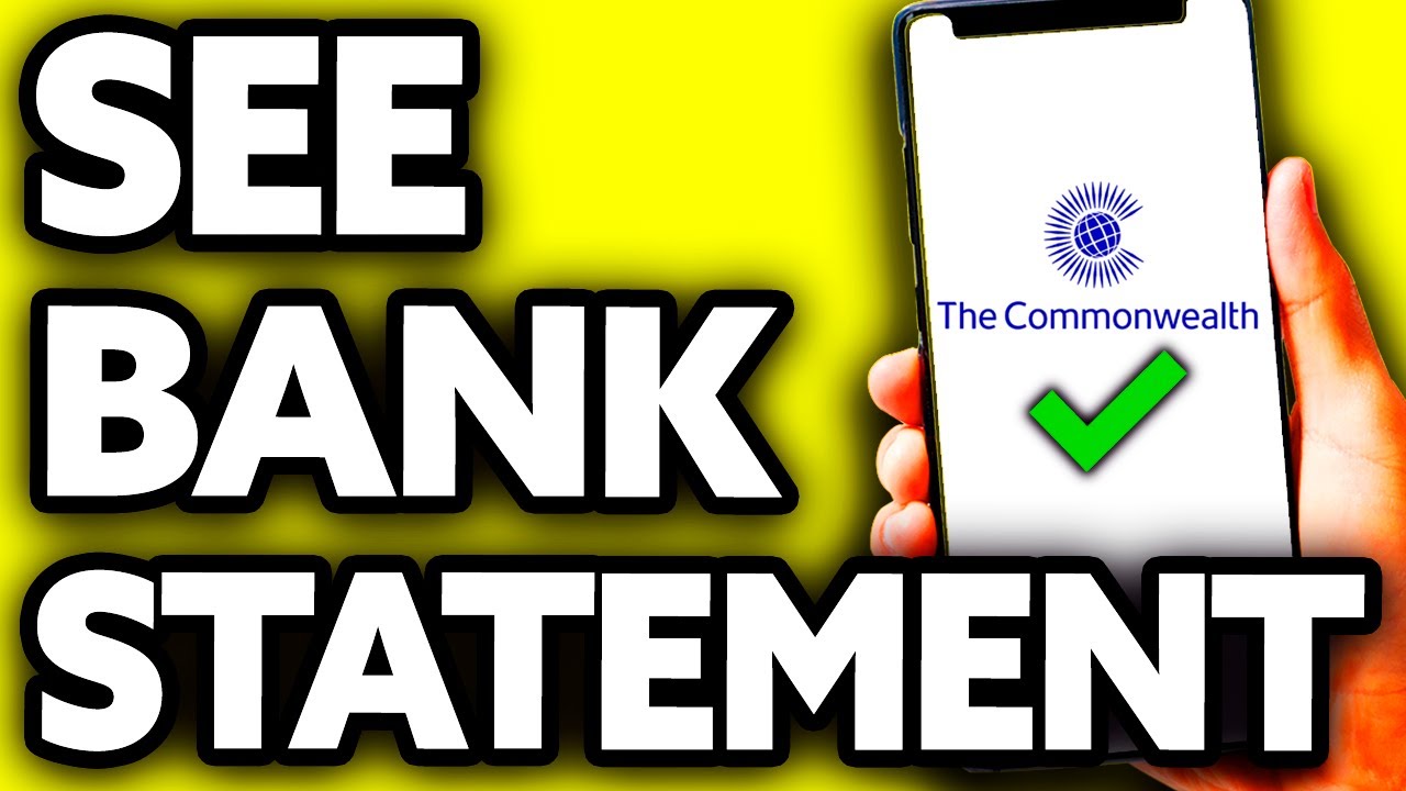 How To See Bank Statement Commonwealth (Very Easy!) - YouTube