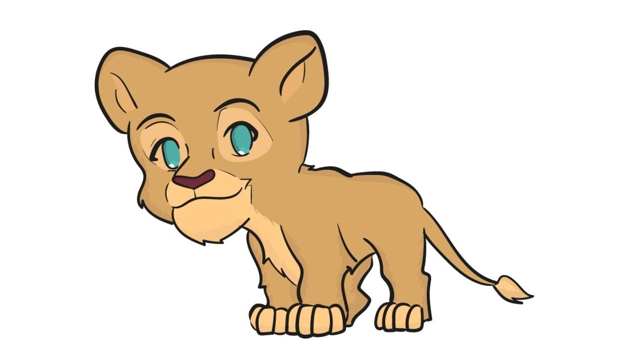 Cómo dibujar a Nala Chibi (El Rey León) - YouTube