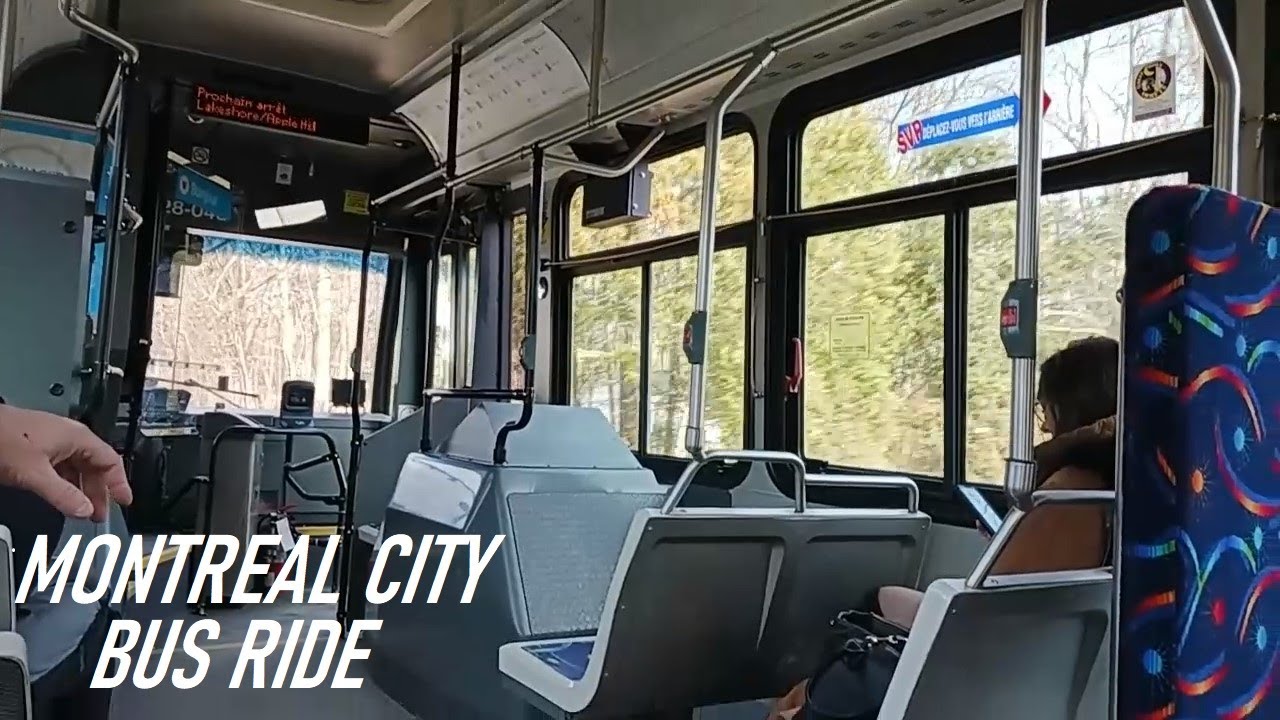 4 8 23 MONTREAL STM CITY BUS RIDE ON THE 211 ROUTE EASTBOUND - YouTube