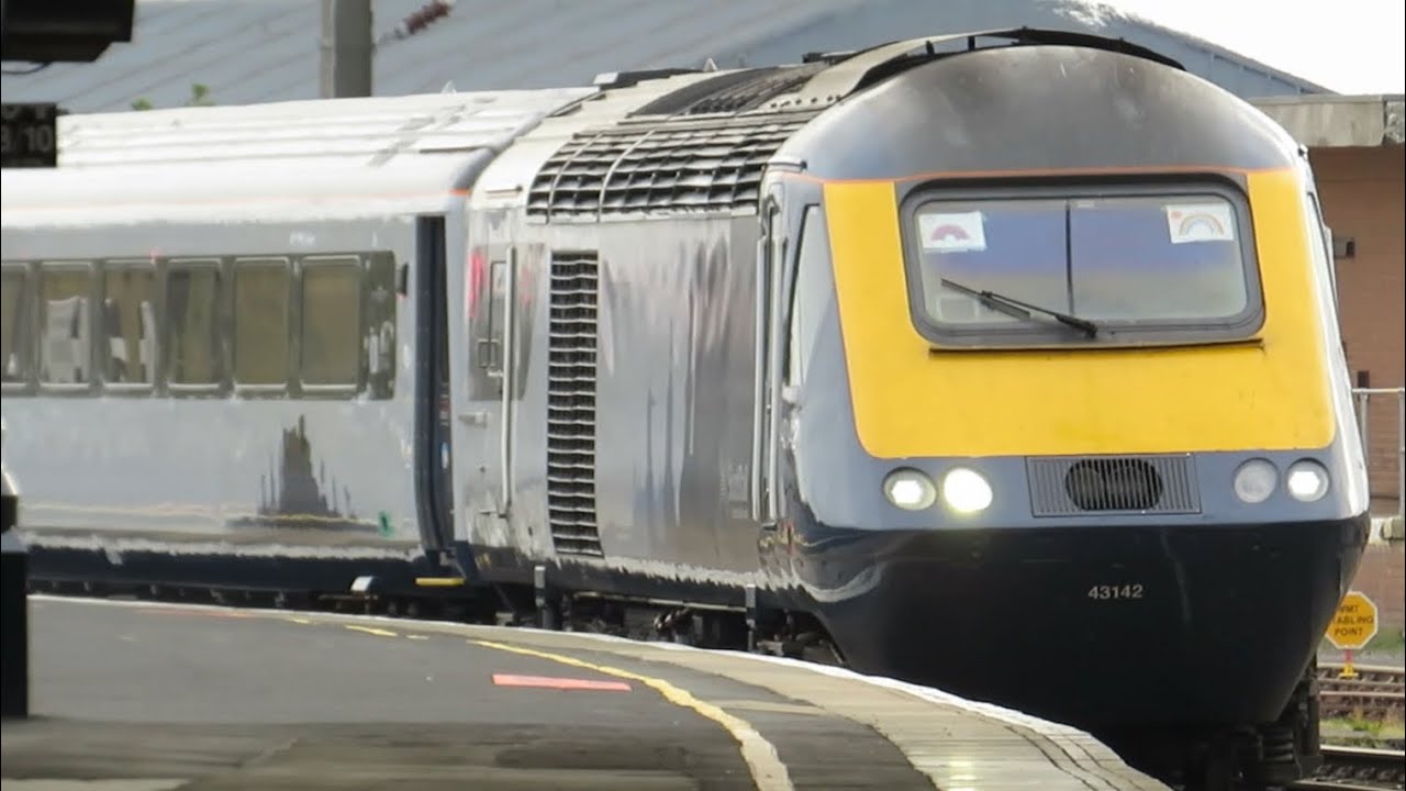 *ScotRail HST* 43142 & 43143 Passes Darlington | 5S01 Doncaster Works ...