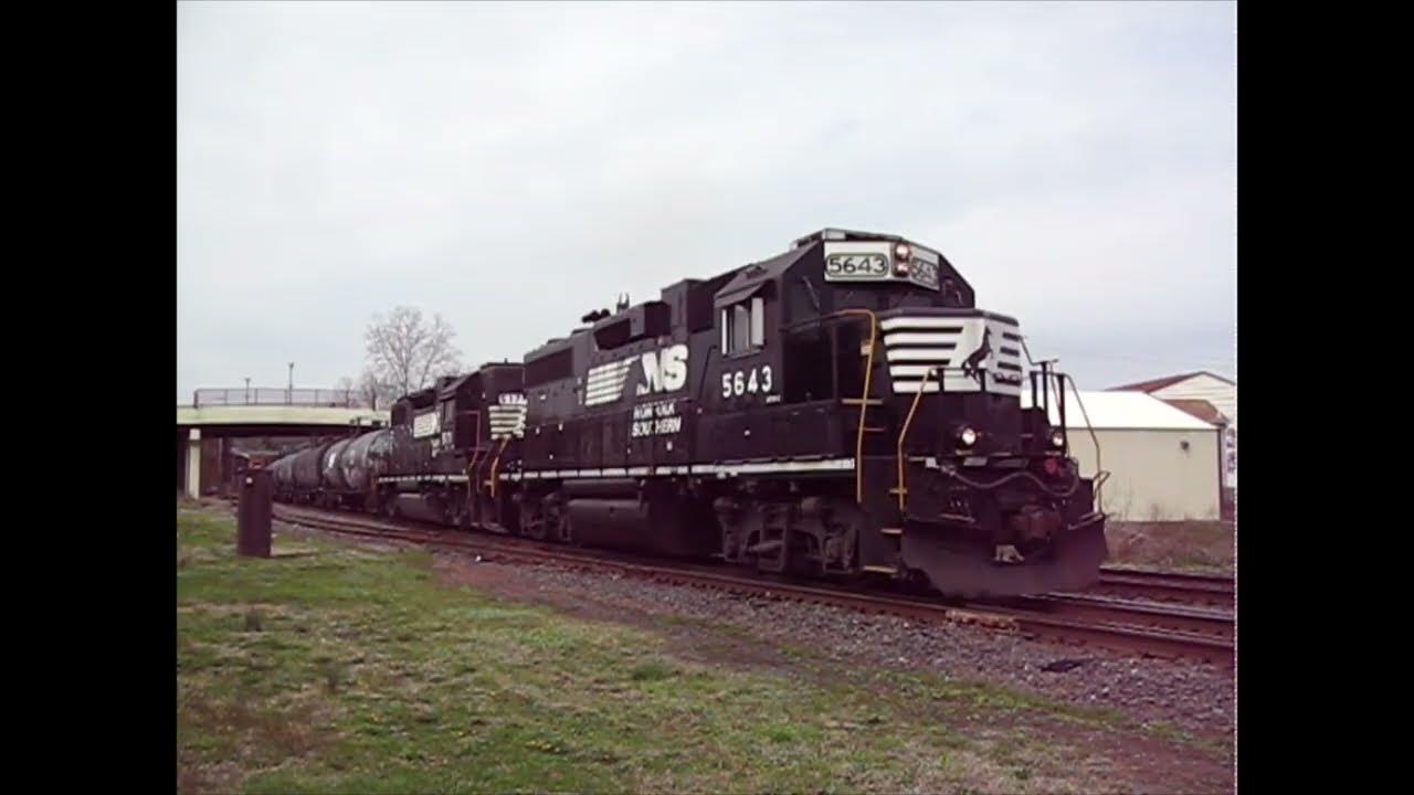20130415C April 15 2013 NS K38 Abrams Yard to Falls Yard GP38-2 ...