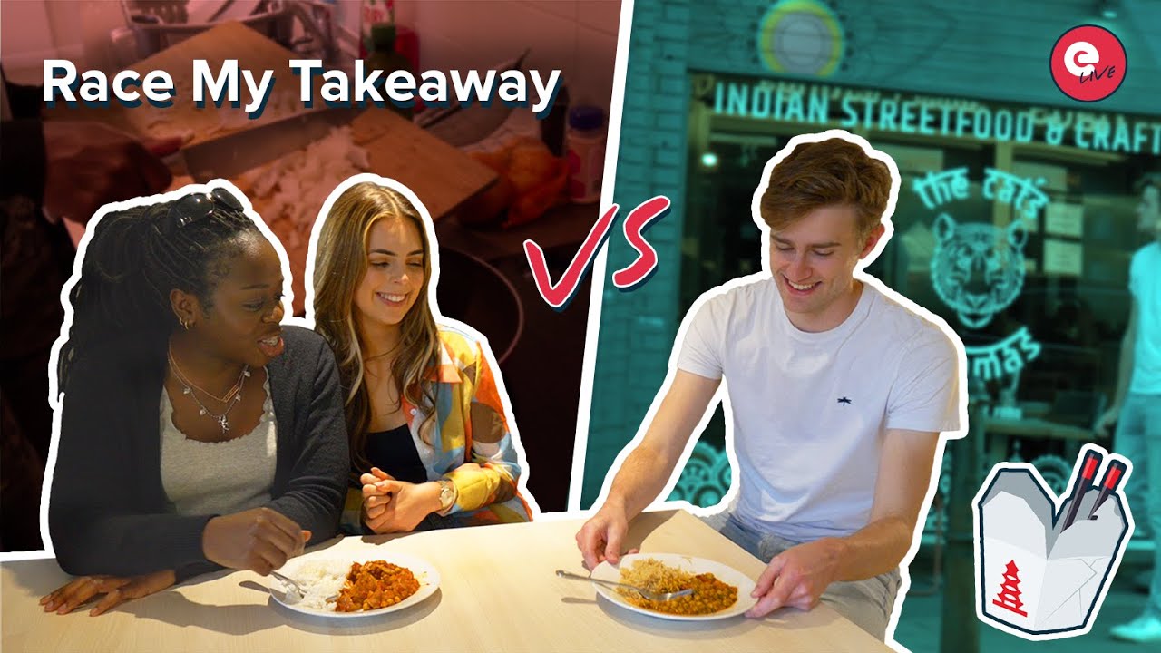 Takeaway vs cooking at home - find out which is fastest! - YouTube