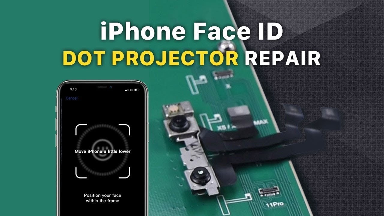 iPHONE 11 pro Face ID Dot projector abnormal Revamp - YouTube