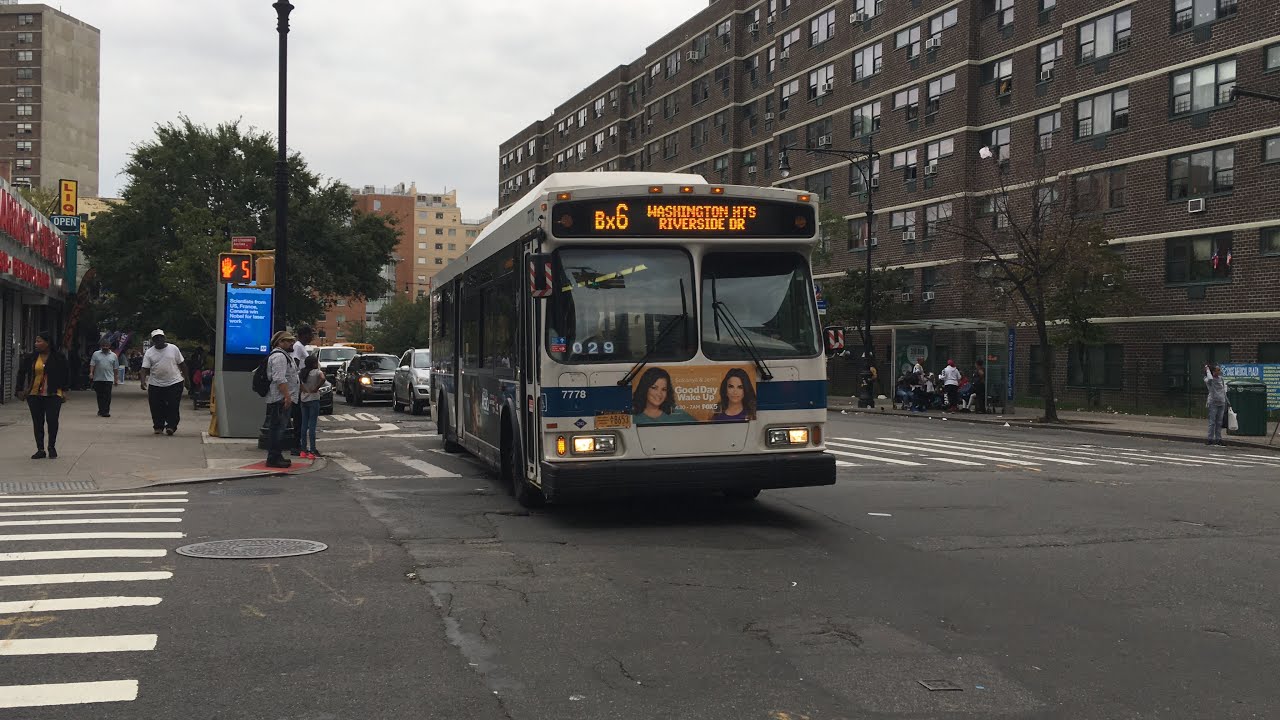 ᴴᴰ MTA NYCT Bus: 2004 Orion VII CNG #7778 On the Bx6 Local Bus @161 St ...