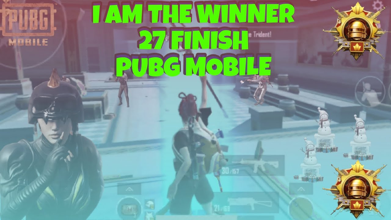 I AM THE WINNER PUBG MOBILE 27 FINISH ACTION GAME PLAY 😯😍 - YouTube