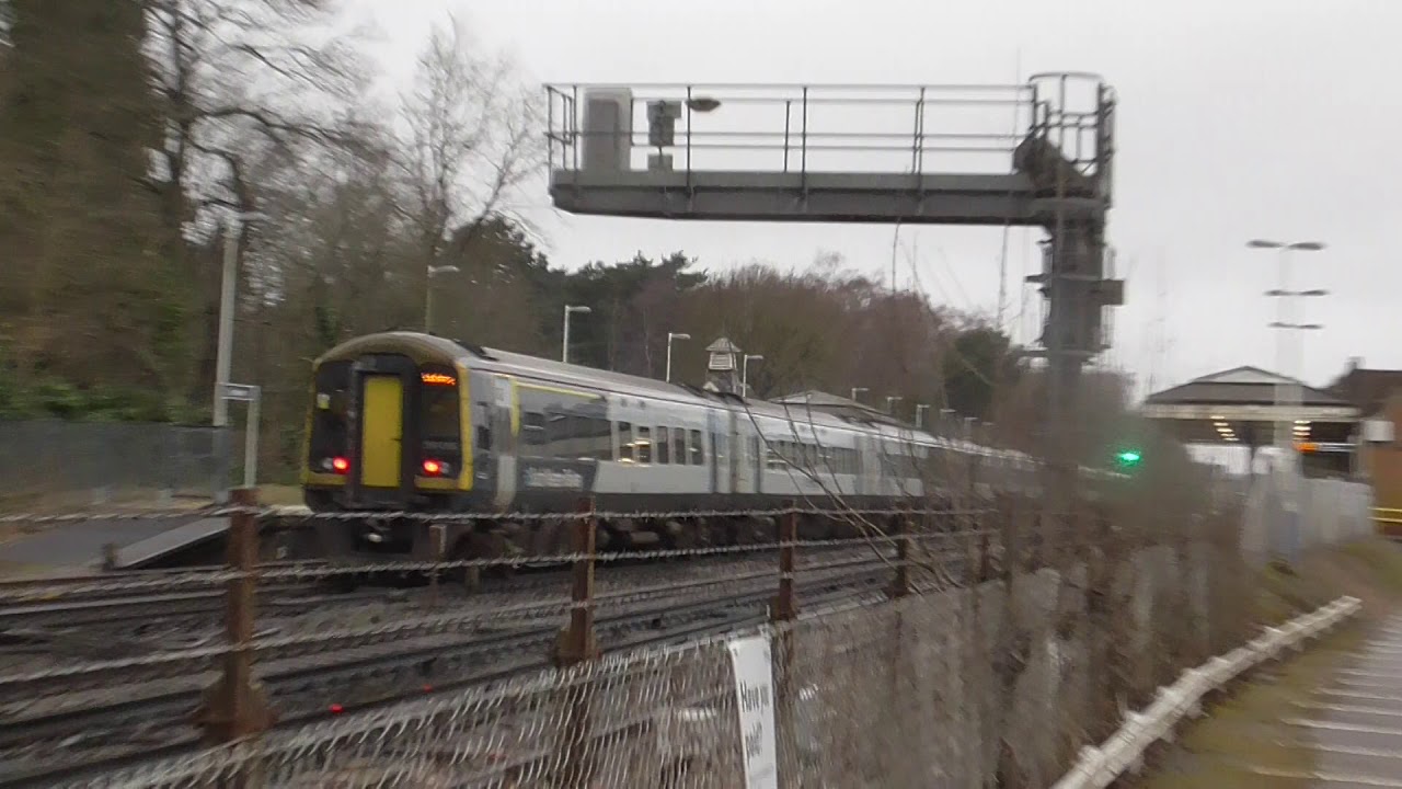 South Western Railway Class 159 pass Brookwood for Salisbury - YouTube