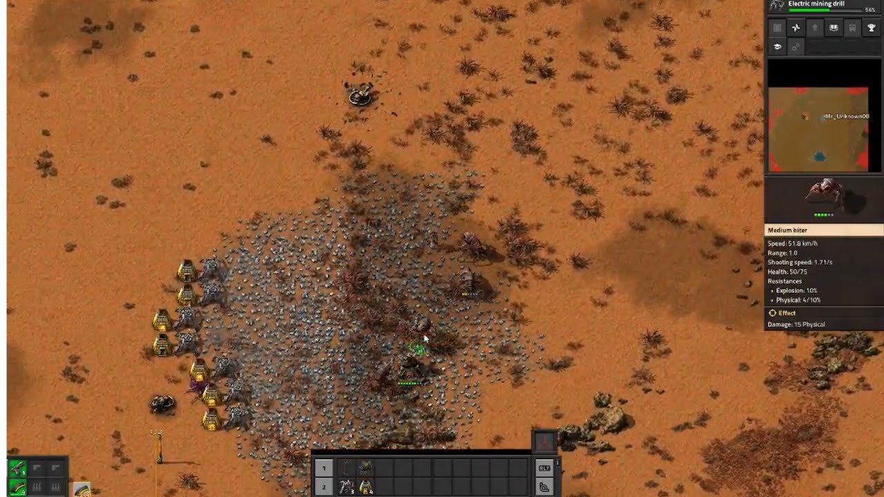 Getting Stampeded by Medium Biters Every time I Try to Thrive | Factorio - YouTube