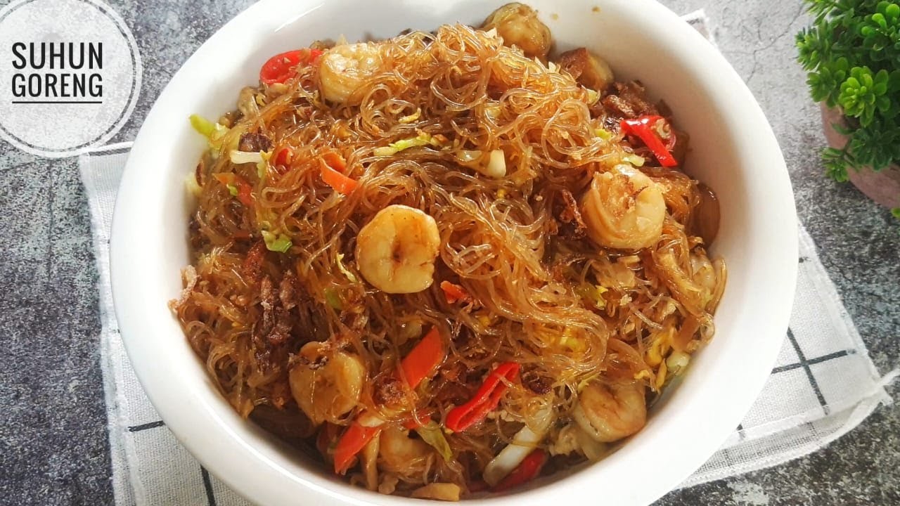Resepi Suhun Goreng Chinese Style | Fried Glass Noodles - YouTube