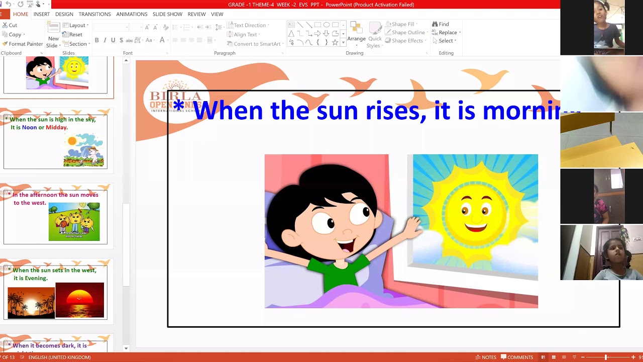 GRADE -1 EVS THEME- 4 TIME ( Date; 17- 11- 20) - YouTube