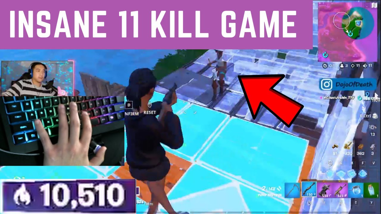 INSANE 11 KILL GAME WITH GMK (MARTOZ) JOYSTICK FORTNITE - YouTube