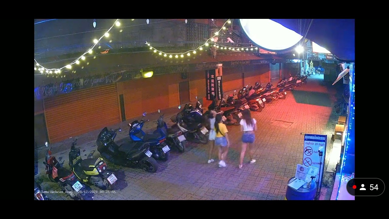 Streaming From Hush Bar Chaweng open sop Koh Samui Thailand Live Street ...