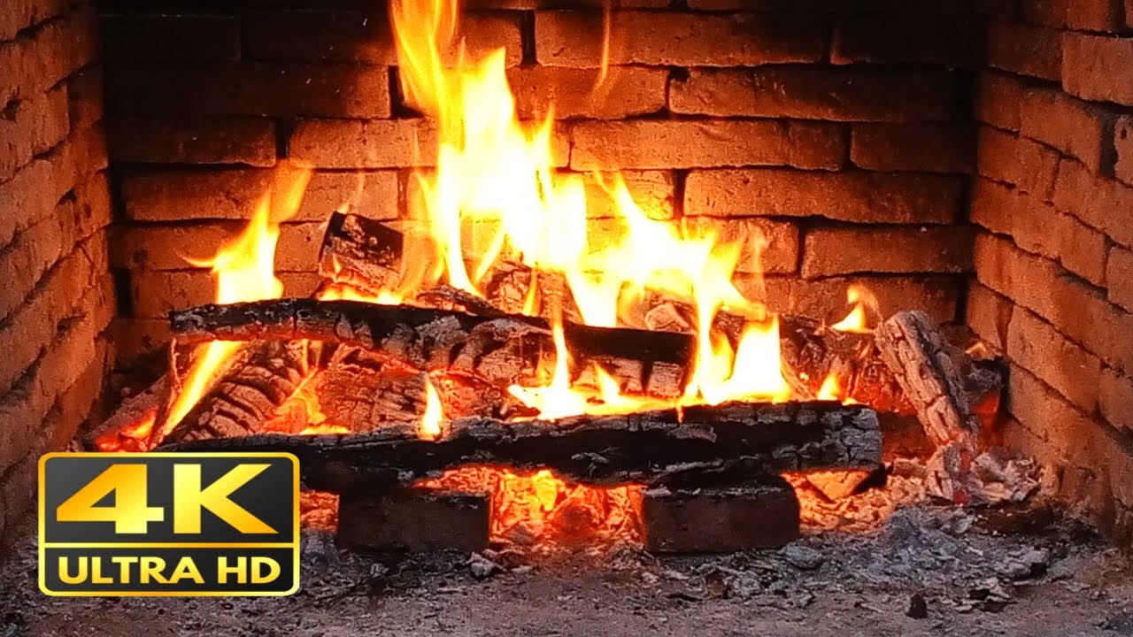 🔥 Soothing Fire Sounds for Sleeping 💤 Fireplace Burning With Crackling ...