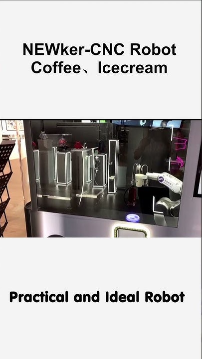 NEWker robot for Coffee, Icecream, commerical and educational - YouTube