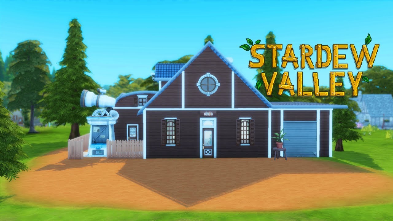 [심즈4 건축] 스타듀밸리 목공소 Stardew Valley Carpenter's Shop｜ 수피아 - YouTube