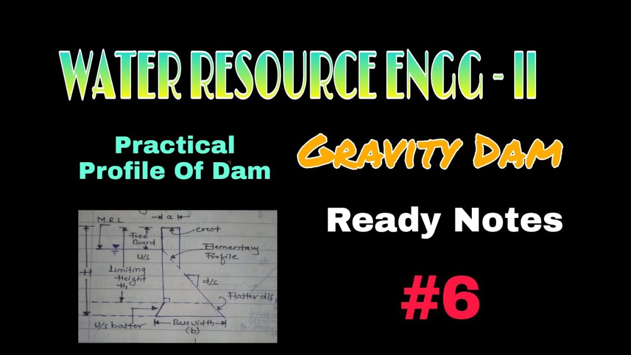 #6-Gravity Dam|Practical Profile of Gravity Dam|Water resource Engg-II ...