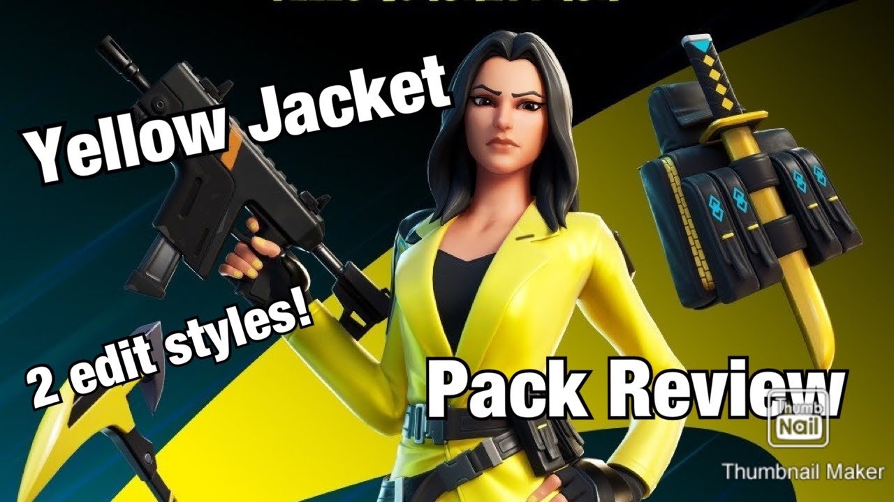 Fortnite Yellow Jacket Pack Review 2 Edit Styles! - YouTube