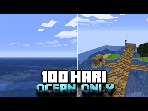 100 Hari Di Minecraft Ocean Only Part 1 - YouTube