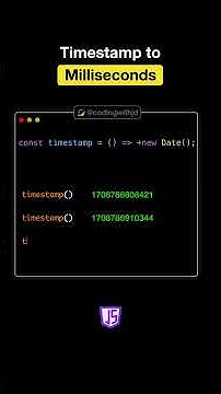 How to convert Timestamp to Milliseconds in JavaScript? - YouTube
