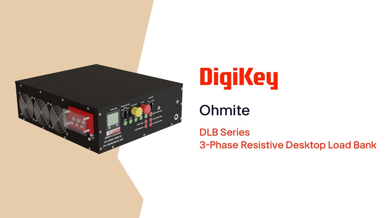 DLB Series 3-Phase Resistive Desktop Load Bank from Ohmite PIO ...